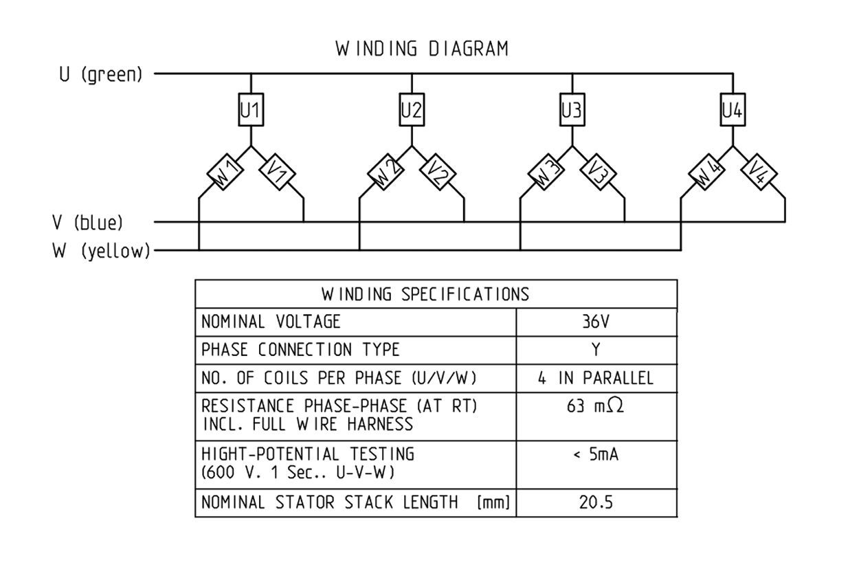 BOSCH BLDC-Motor 1.607.022.68B, 36 V-, 35 A, 1000 W | N3138